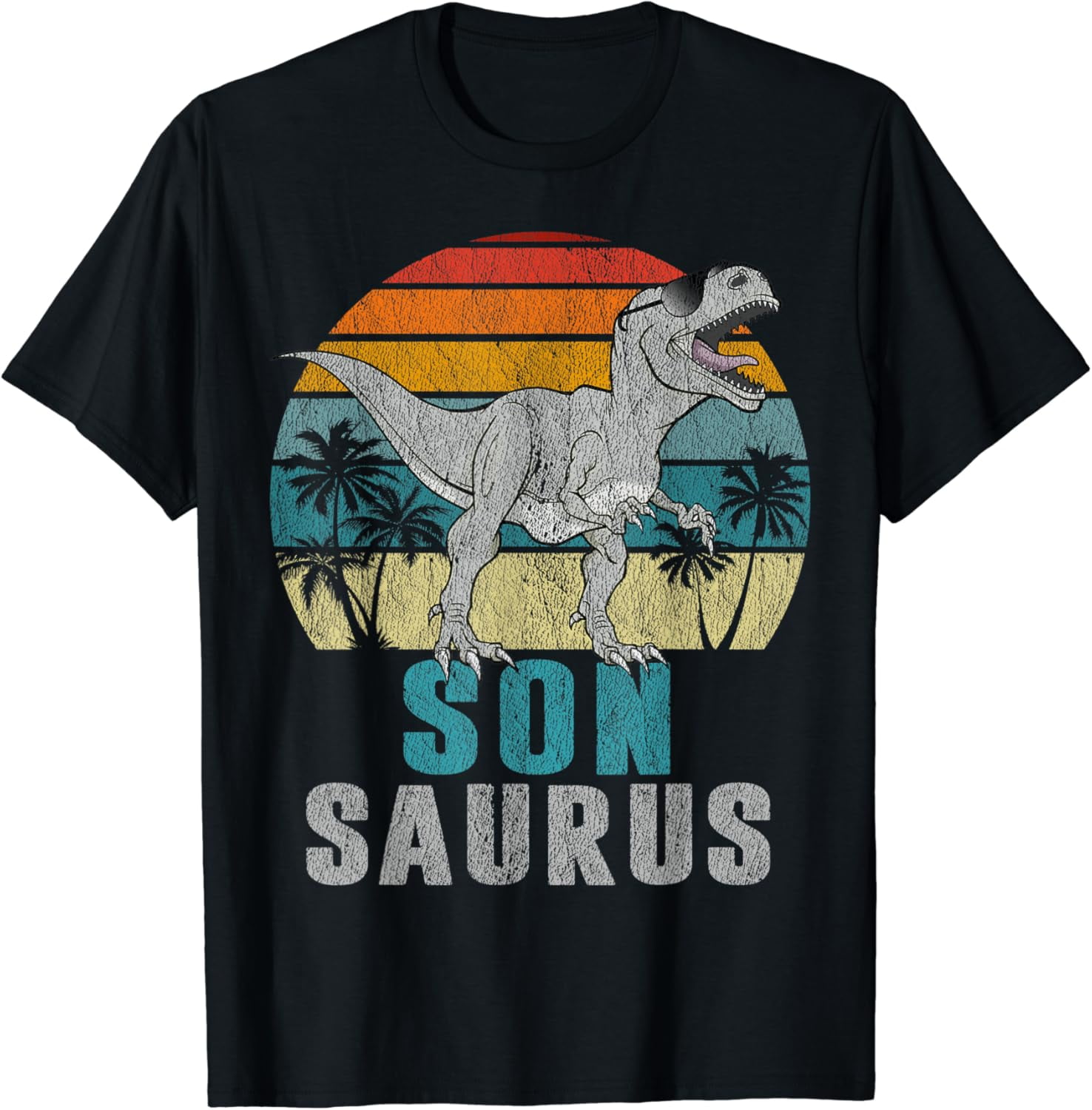 Hot Trending T-Shirt With Sonsaurus T Rex Dinosaur Son Saurus Father'S ...
