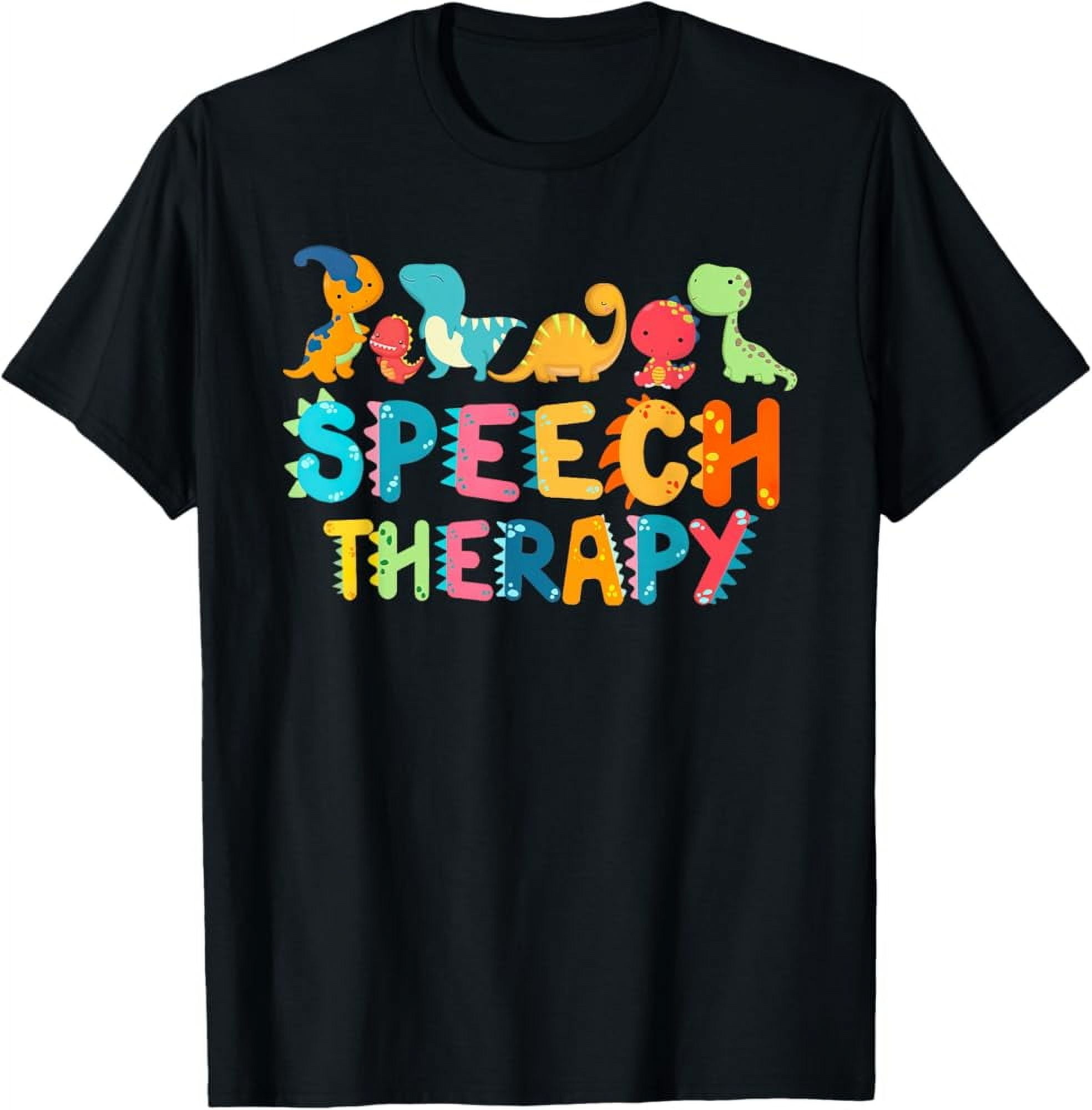 Hot Trending T-Shirt With Speech Pathologist Slp Dinosaur Speech ...