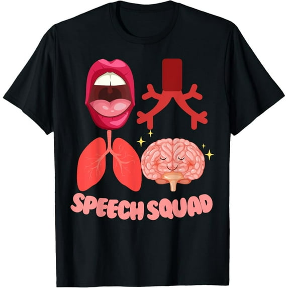 Hot Trending T-Shirt With Speech Squad - Slp Speech Therapy Tee Design Preview Only - Walmart.com