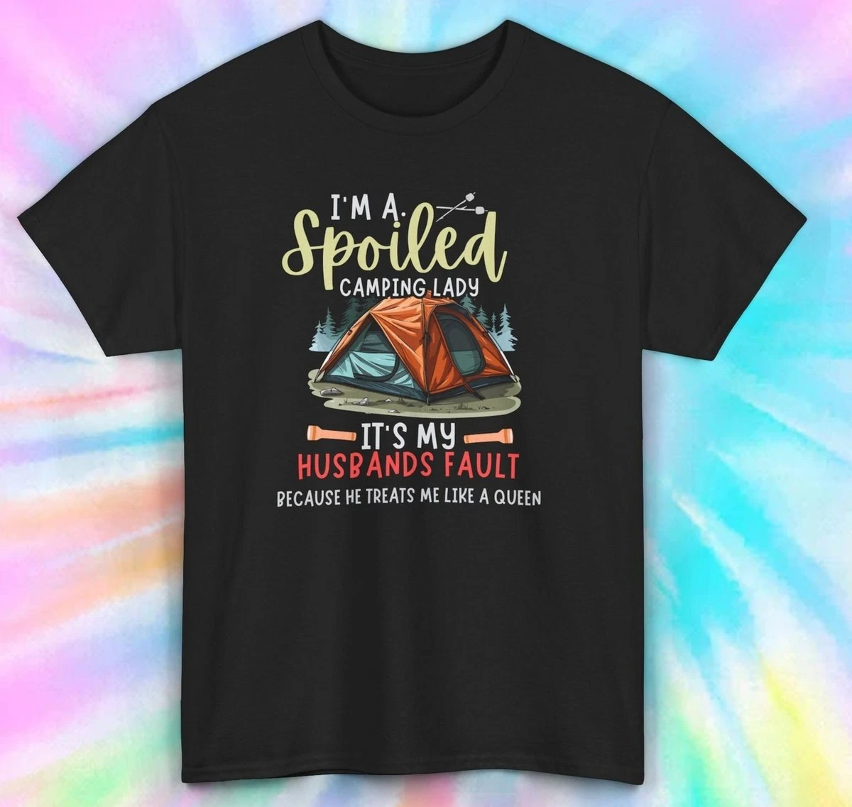 Hot Trending T-Shirt With Spoiled Camp Lady T-Shirt | Funny Wife Camper ...