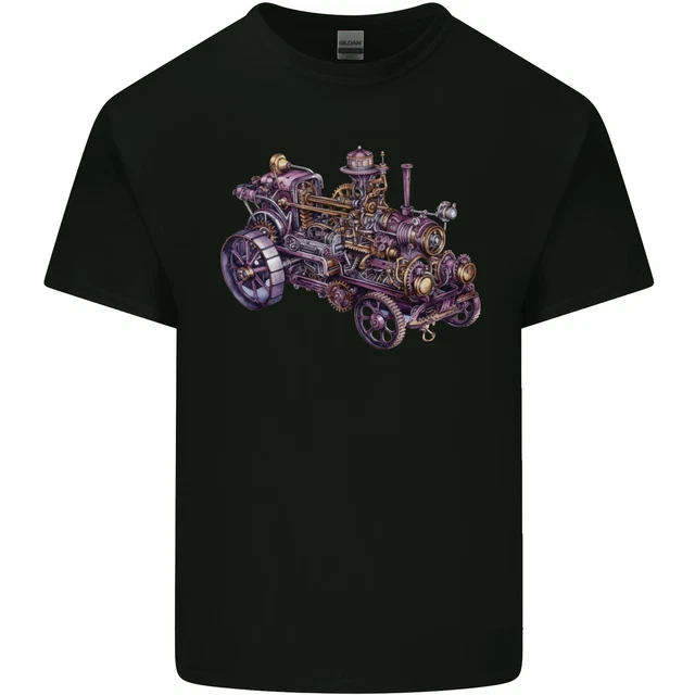 Hot Trending T-Shirt With Steampunk Steam Engine T-Shirt Design Preview ...