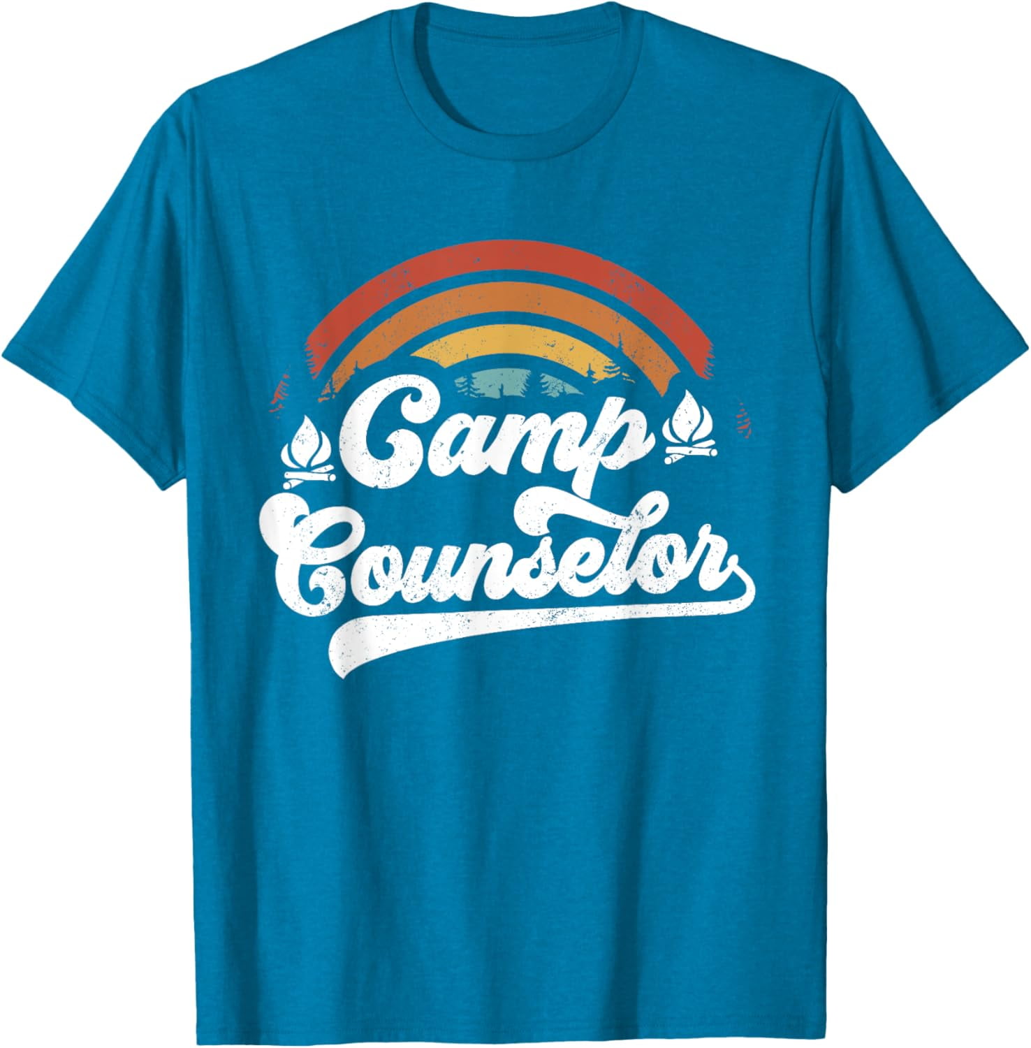 Hot Trending T-Shirt With Summer Camp Counselor Staff Groovy Rainbow ...