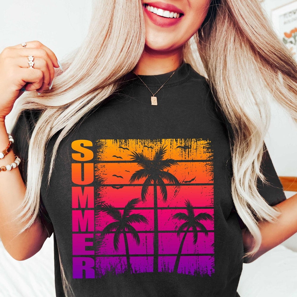 Hot Trending T-Shirt With Summer, Summer Vibes, Summer Palm, Summer ...