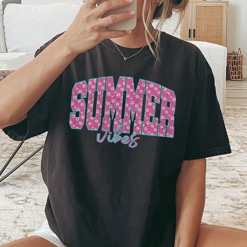 Hot Trending T-Shirt With Summer Vibes, Summer, Summer Vacation Tee ...