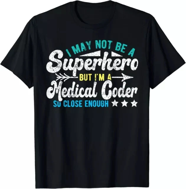 Hot Trending T-Shirt With Superhero Medical Coder Medical Coding ...