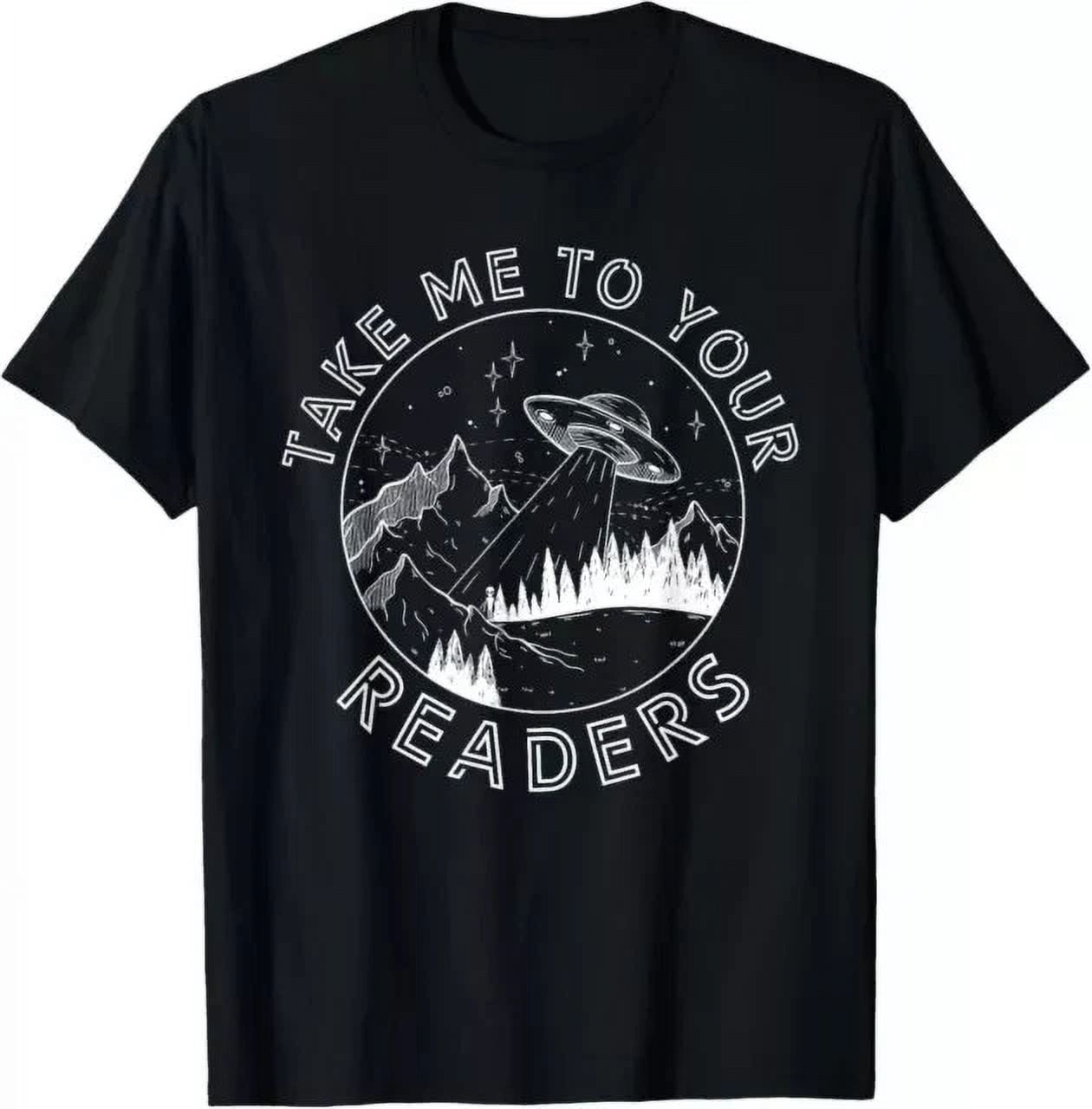Hot Trending T-Shirt With Take Reading English Teacher Library Alien ...