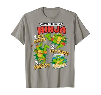 Hot Trending T-Shirt With Teenage How To Be A Ninja Rules T-Shirt ...