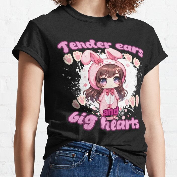 Hot Trending T-Shirt With Tender Ears End Big Heart, Kawaii ...