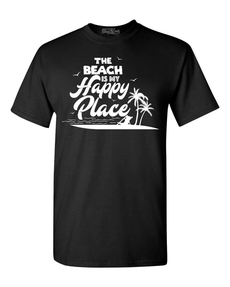 Hot Trending T-Shirt With The Beach Is My Happy Place Vacation Summer ...