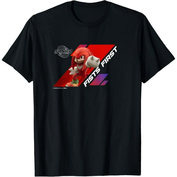 Hot Trending T-Shirt With The Hedgehog 3 - Knuckles "Fists First ...