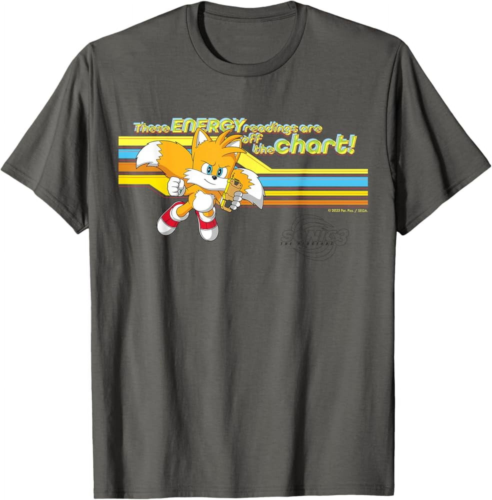 Hot Trending T-Shirt With The Hedgehog 3 - Tails "Energy Readings ...