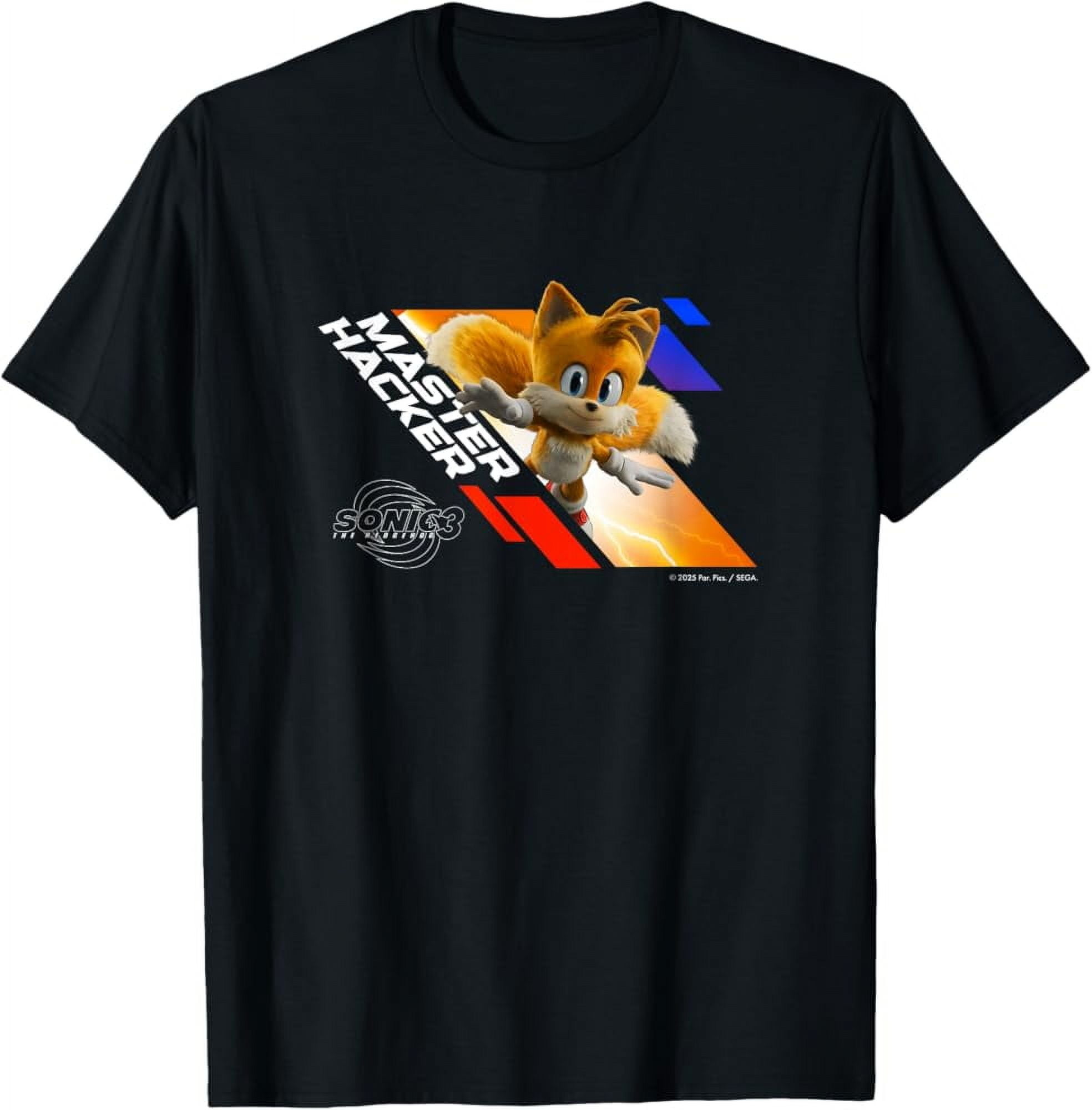 Hot Trending T-Shirt With The Hedgehog 3 - Tails "Master Hacker" Design ...