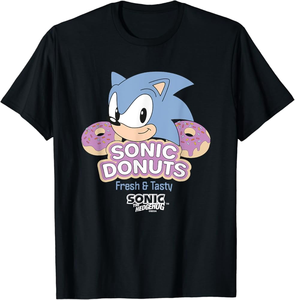 Hot Trending T-Shirt With The Hedgehog Donuts Fresh & Tasty Vintage Ad ...