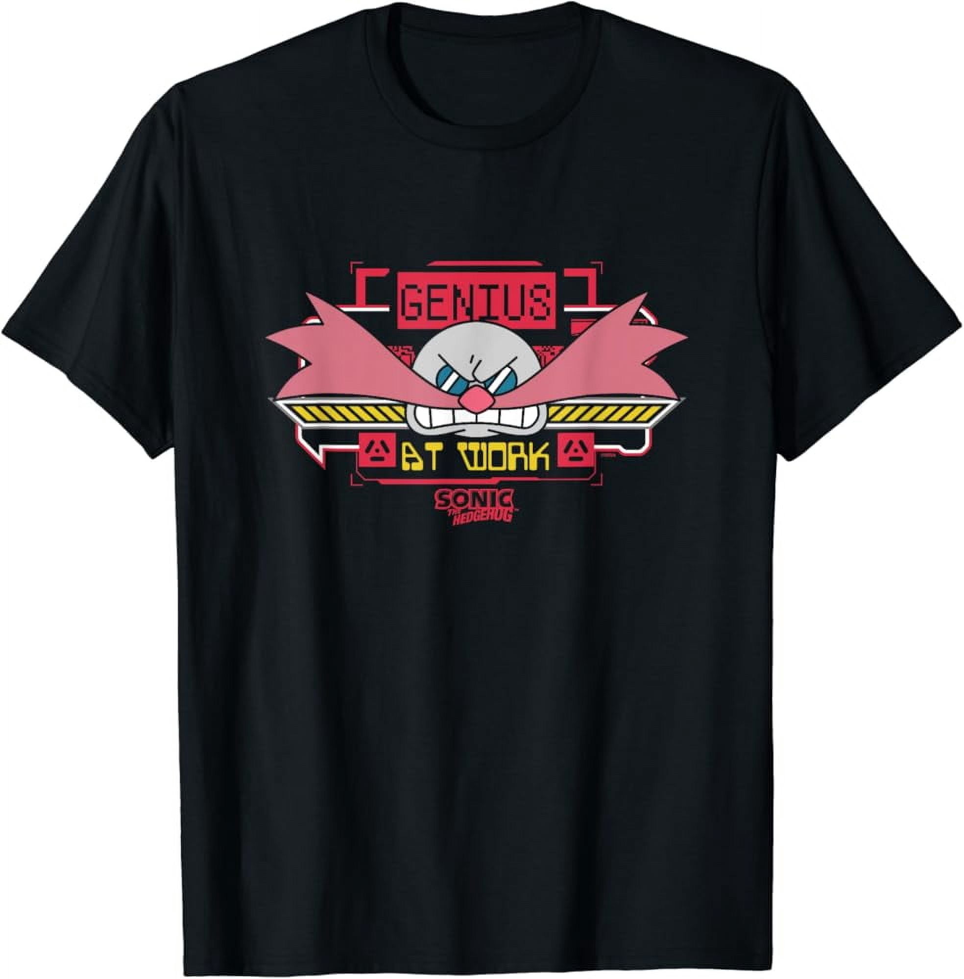 Hot Trending T-Shirt With The Hedgehog Genius At Work Dr. Eggman Face ...