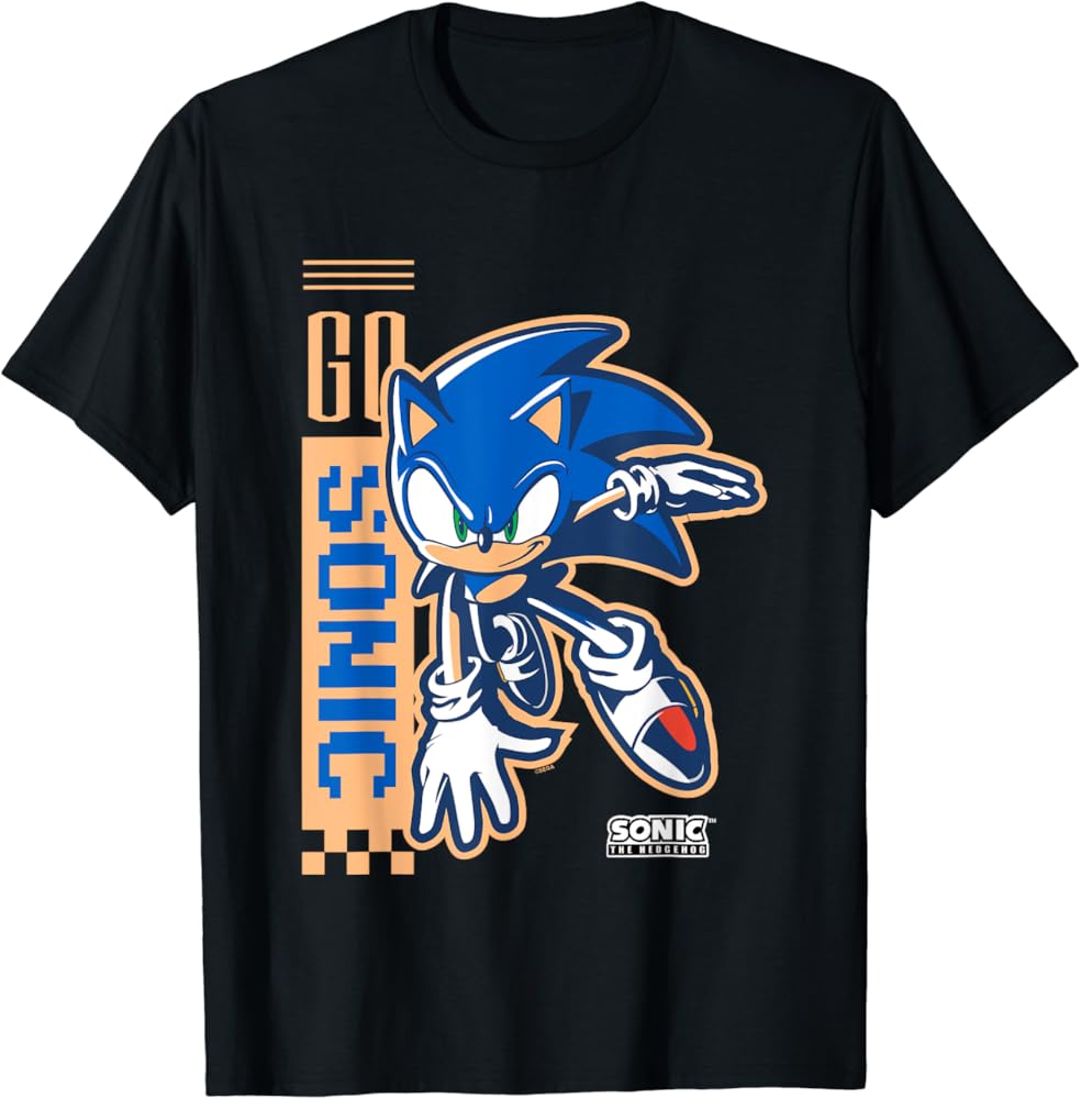 Hot Trending T-Shirt With The Hedgehog Go Epic Pose Vintage Shot Design ...