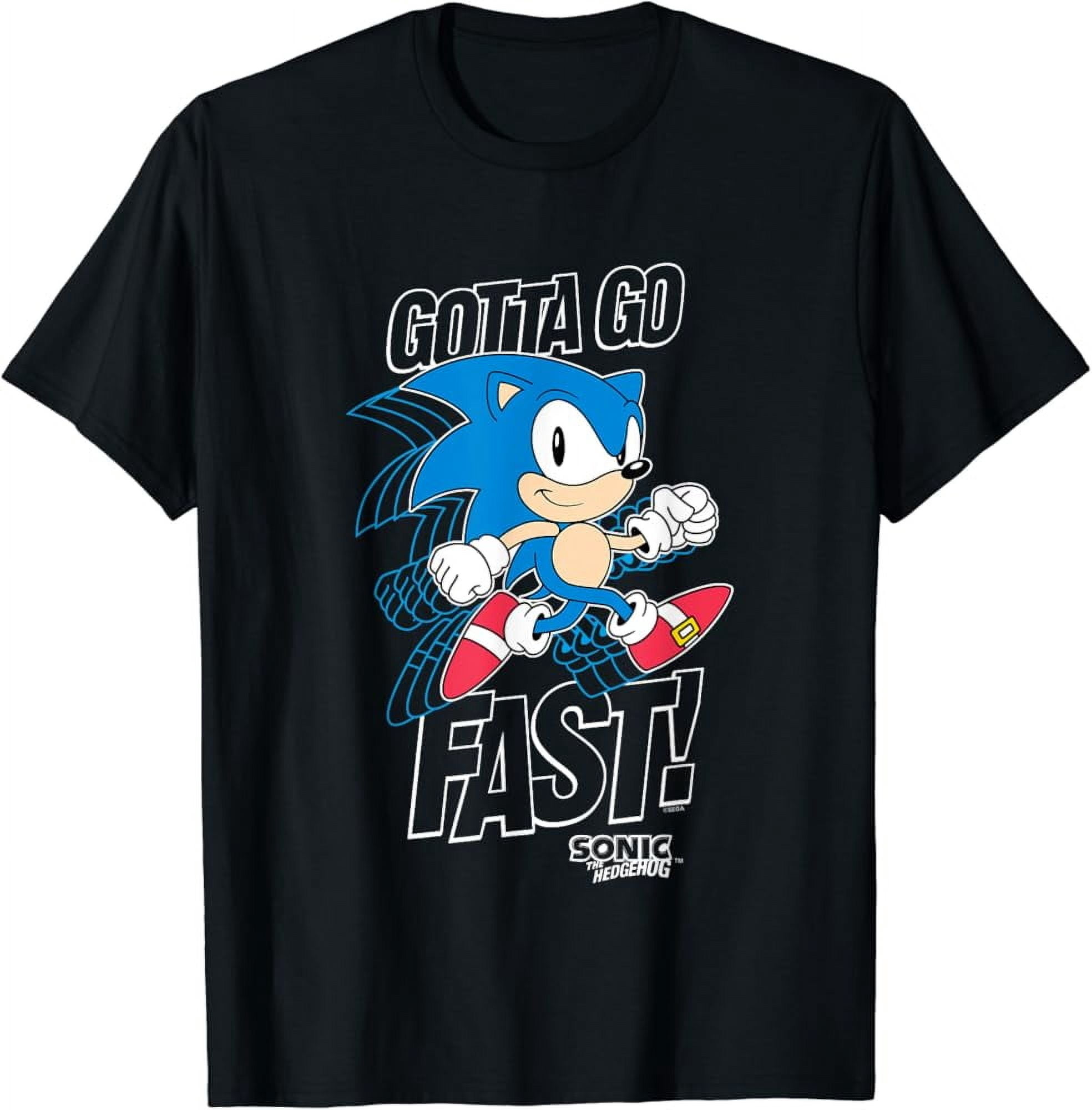 Hot Trending T-Shirt With The Hedgehog Gotta Go Fast! Classic Retro ...