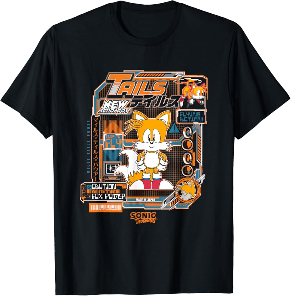 Hot Trending T-Shirt With The Hedgehog Tails Vintage Kanji Poster ...