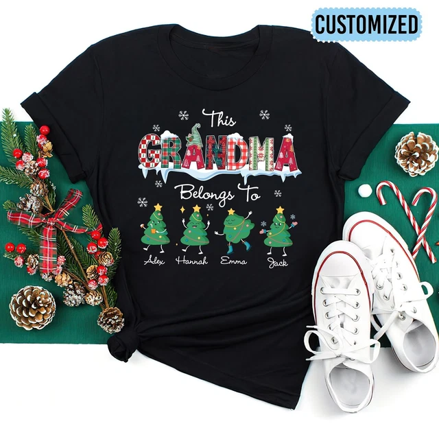 Hot Trending T-Shirt With This Grandma Belongs To Tree Shirt, Grandma ...