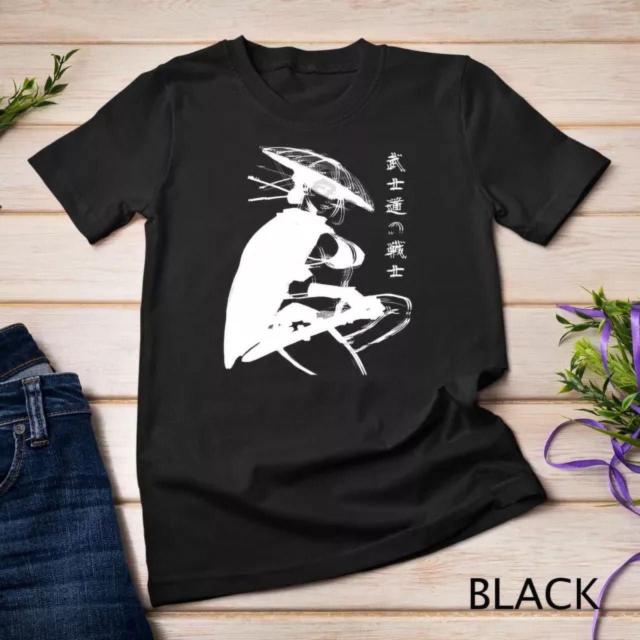 Hot Trending T-Shirt With Traditional Japanese Girl Samurai Beautiful ...