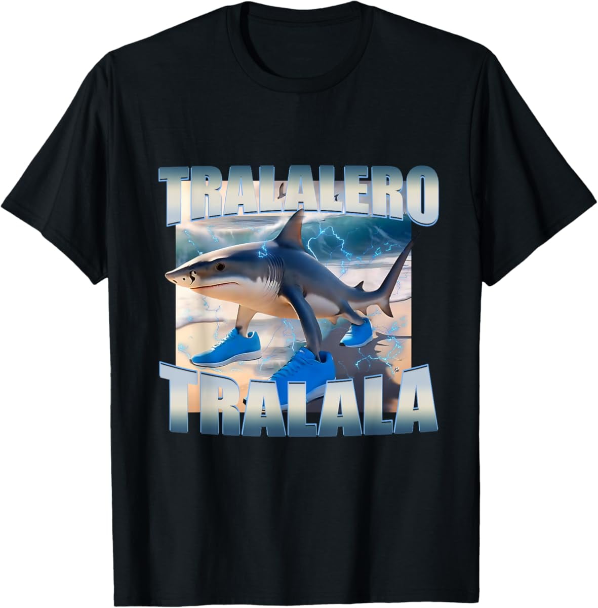 Hot Trending T-Shirt With Tralalero Tralala Bootleg Brainrot Italian ...