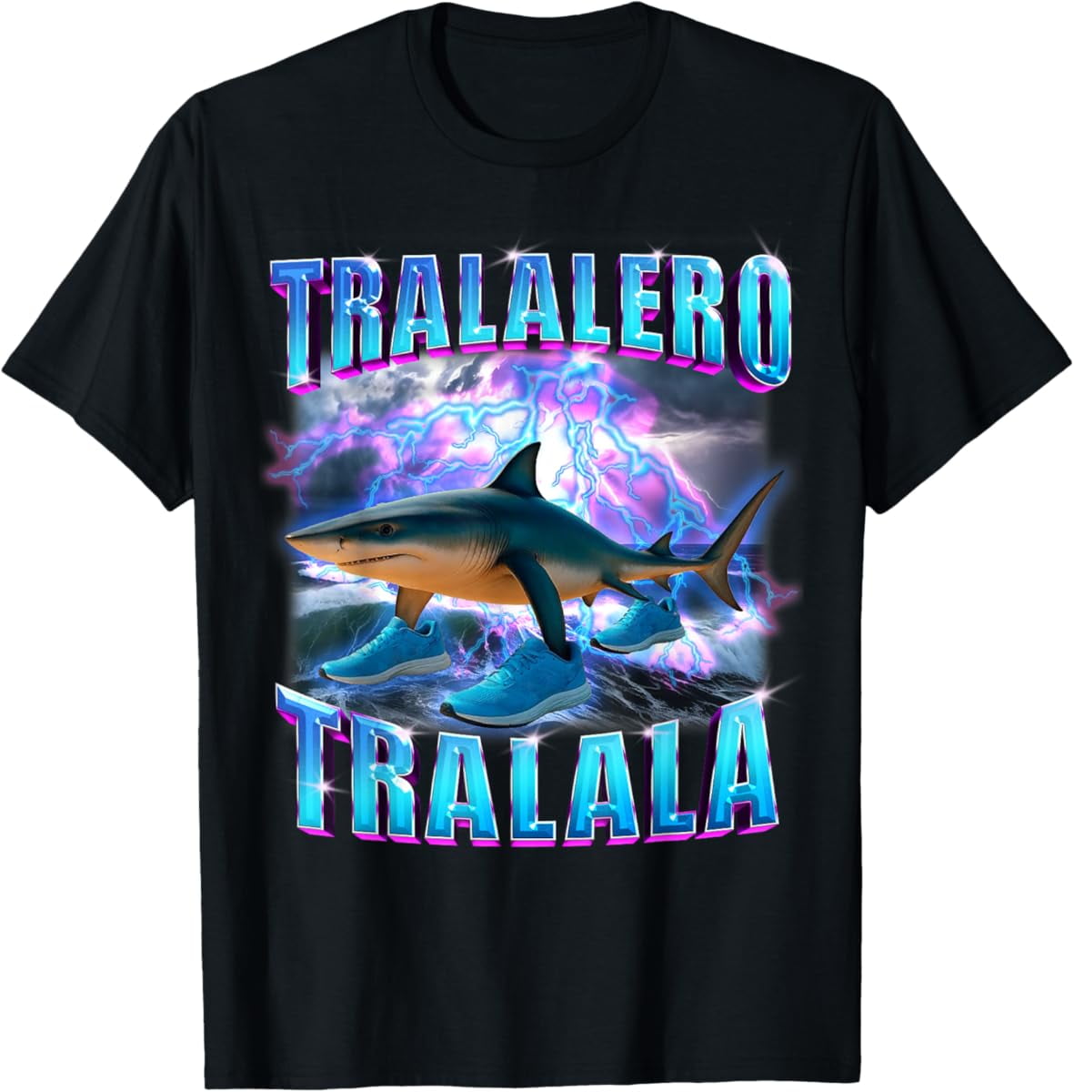 Hot Trending T-Shirt With Tralalero Tralala Bootleg Funny Brainrot ...