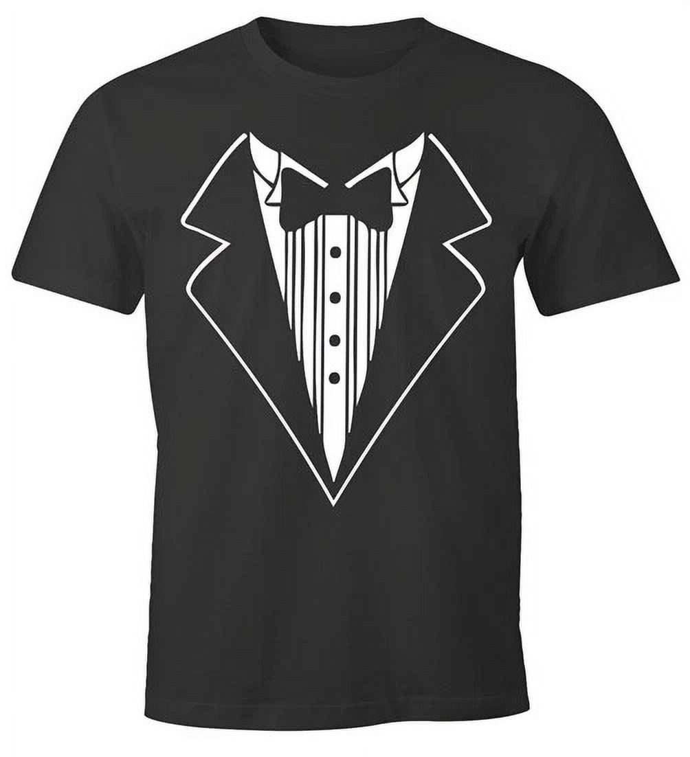 Hot Trending T-Shirt With Tuxedo Print Suit Bowtie Vest Design Preview ...