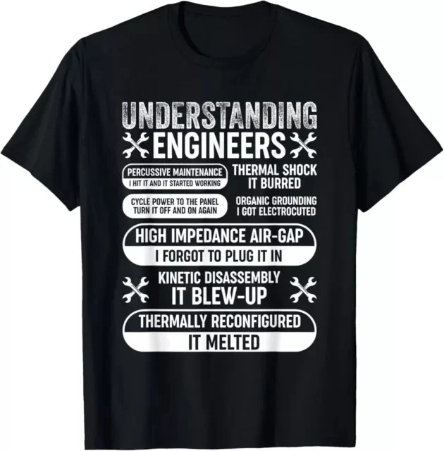 Hot Trending T-Shirt With Understanding Engineers Funny Mechanical Engineering Design Preview ...