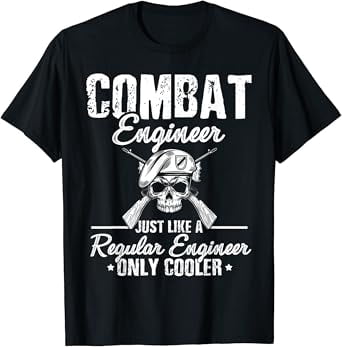 Hot Trending T-Shirt With Us Army Combat Engineer Us Military Combat ...