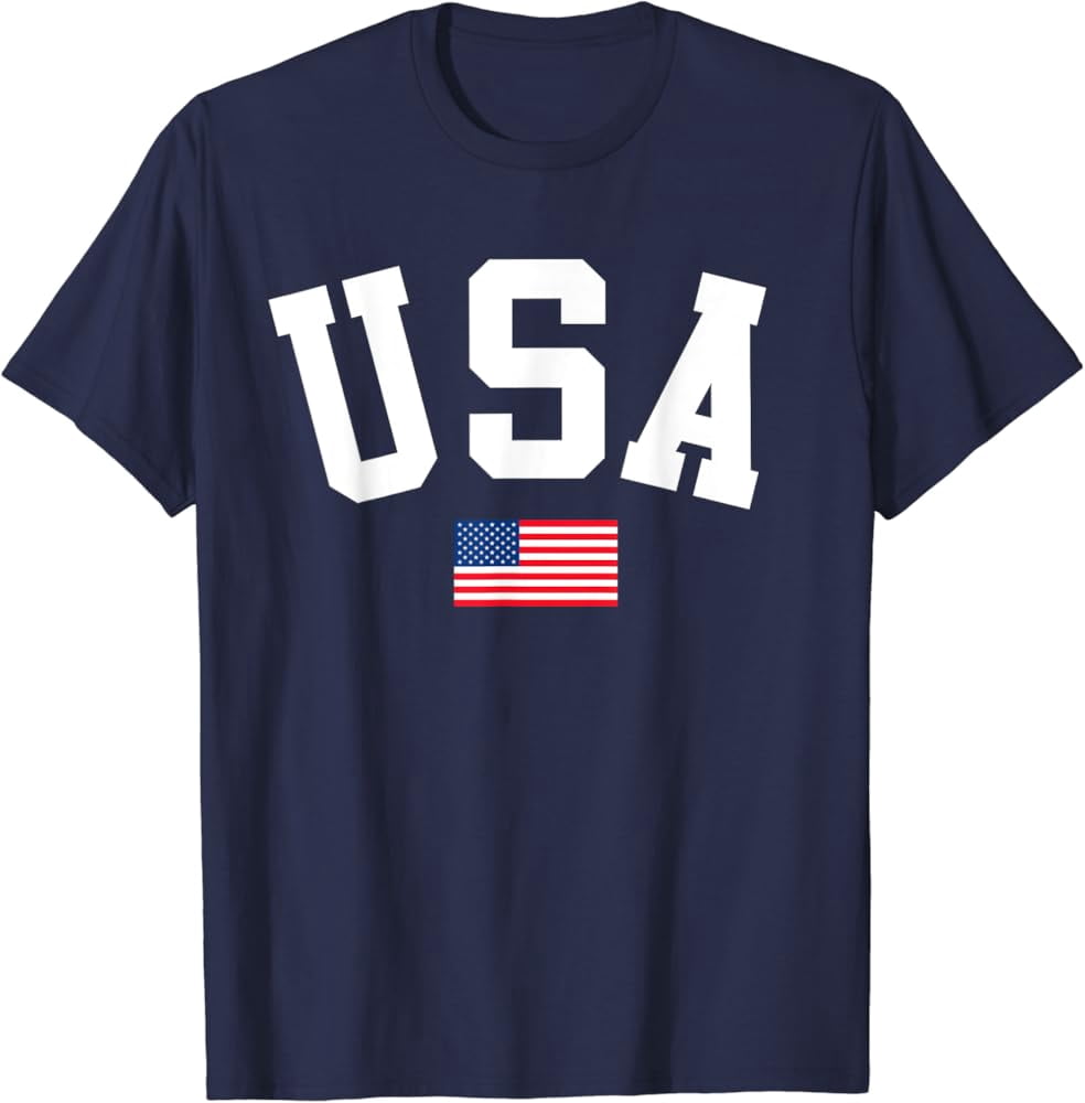 Hot Trending T-Shirt With Usa Shirt Men Women Kids American Flag ...