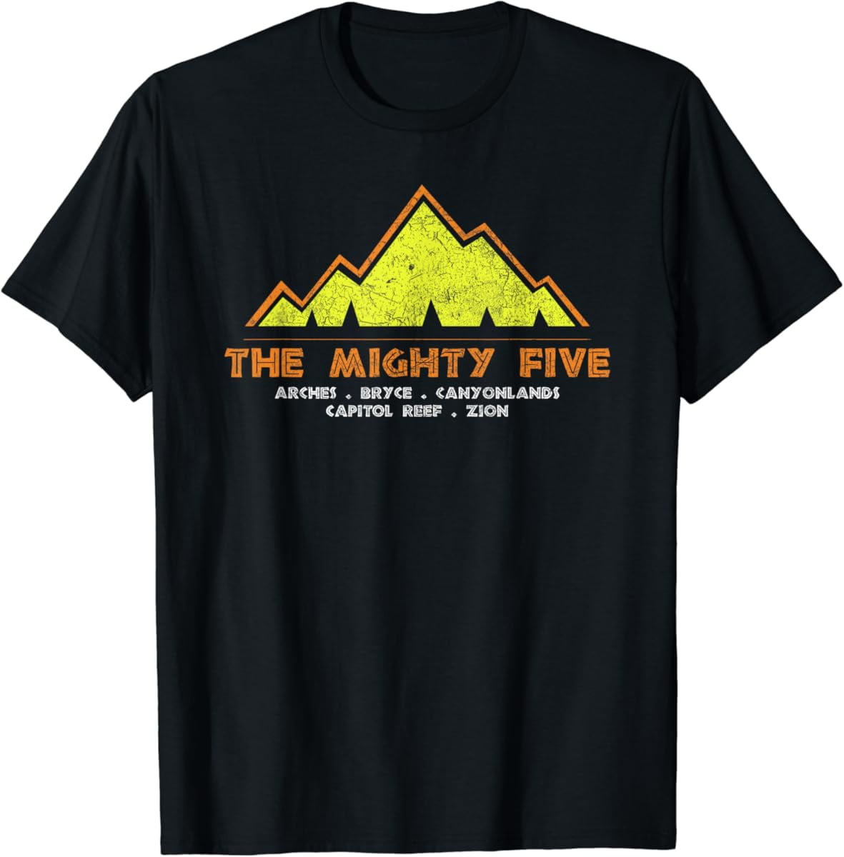 Hot Trending T-Shirt With Utahs The Mighty Five National Parks T-Shirt Design Preview Only ...