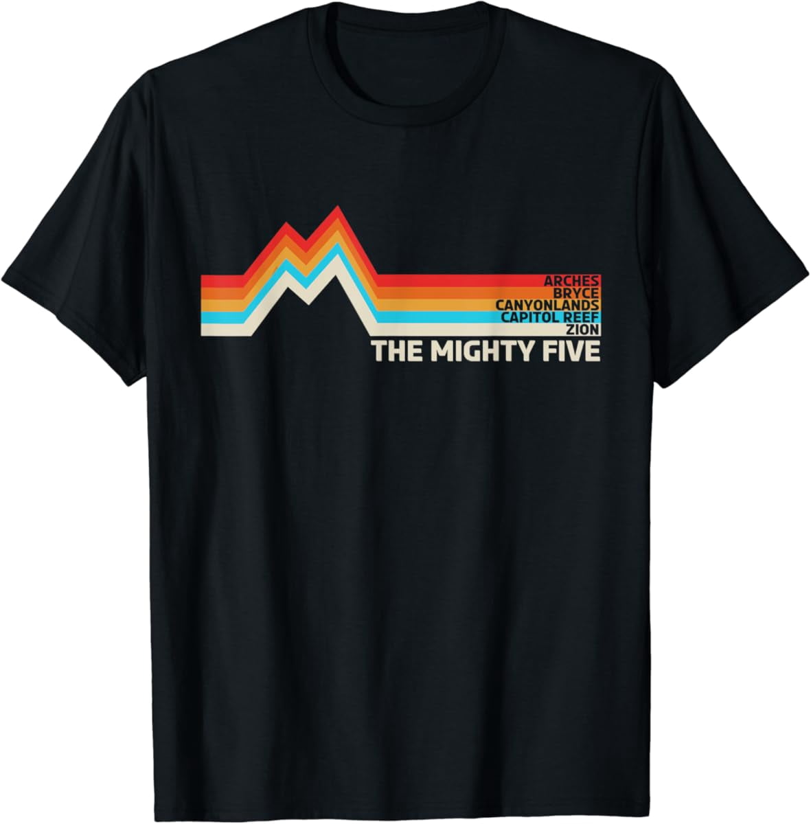 Hot Trending T-Shirt With Utahs The Mighty Five National Parks T-Shirt ...