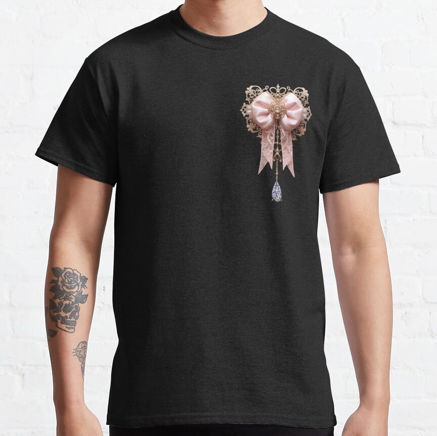 Hot Trending T-Shirt With Victorian Steampunk Coquette Bow – Gilded ...