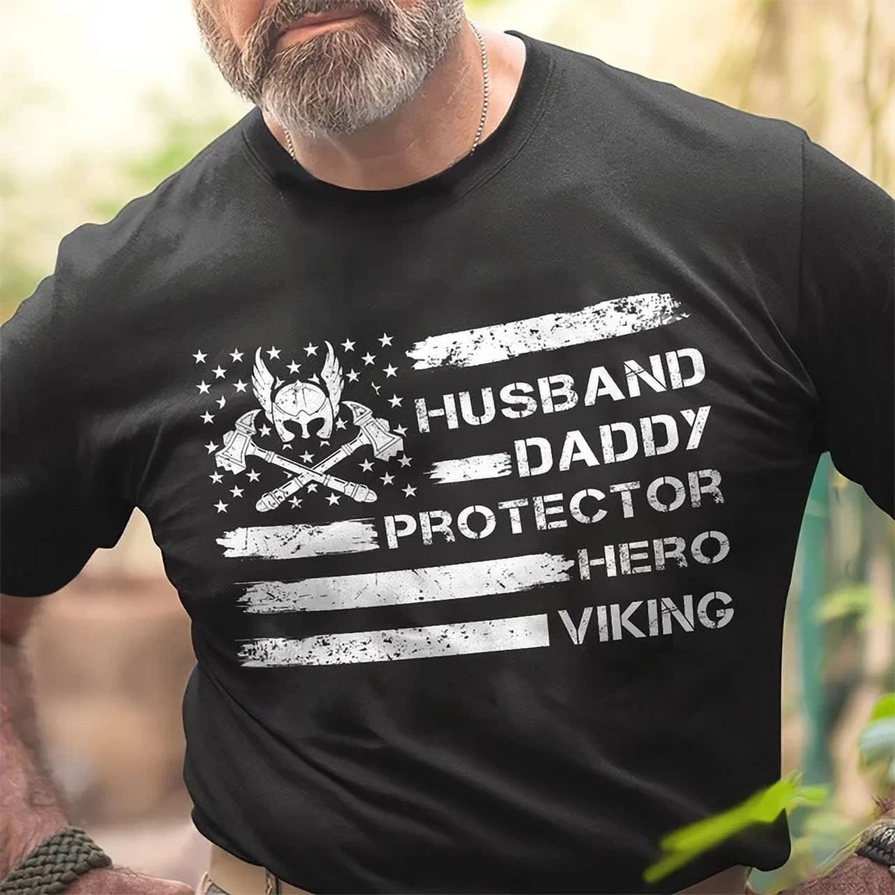 Hot Trending T-Shirt With Viking Husband Daddy Protector Hero Viking ...