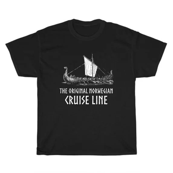 Hot Trending T-Shirt With Viking Ship The Original Norwegian Cruise ...