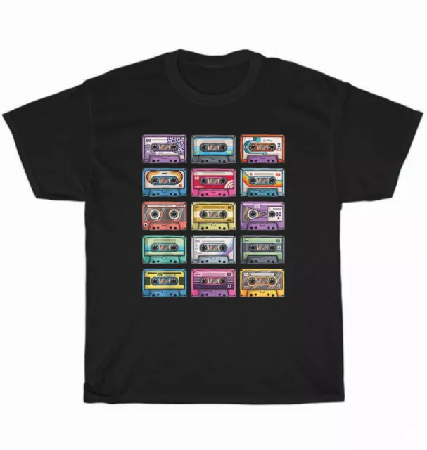 Hot Trending T-Shirt With Vintage Cassette Tapes Collection 80'S 90'S ...