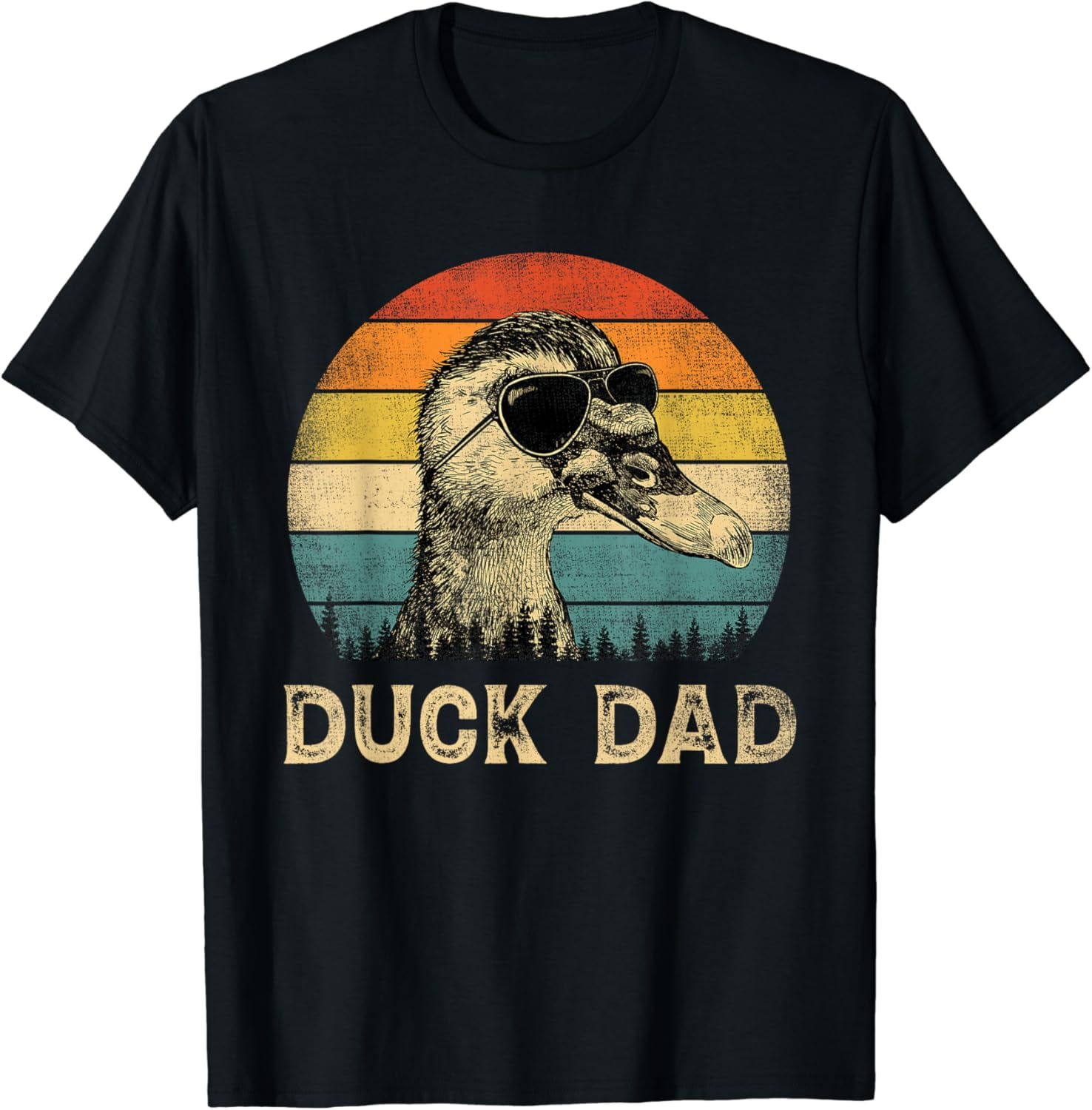 Hot Trending T-Shirt With Vintage Duck Dad Duck Lovers Daddy Father'S ...