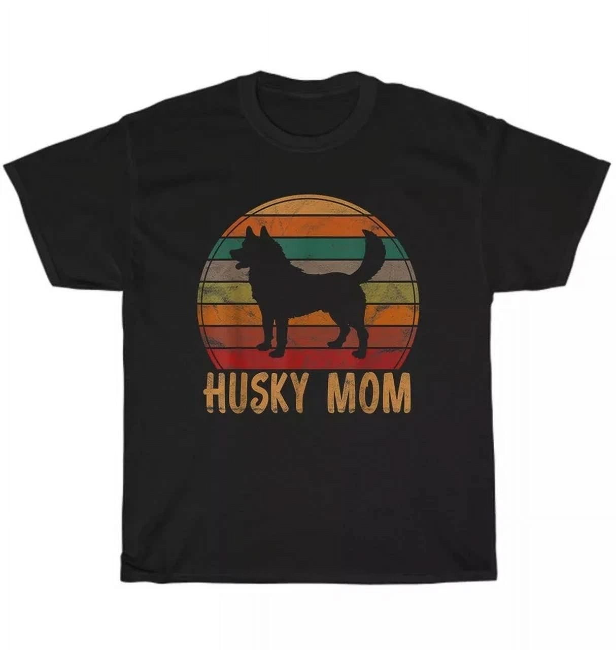Hot Trending T-Shirt With Vintage Husky Mama Husky Mom Siberian Dog ...