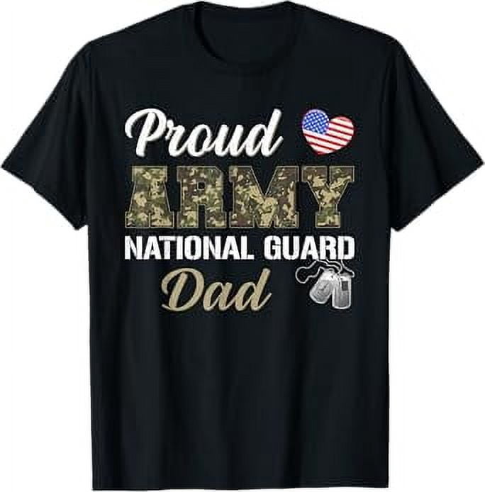 Hot Trending T-Shirt With Vintage Proud Army National Guard Dad ...