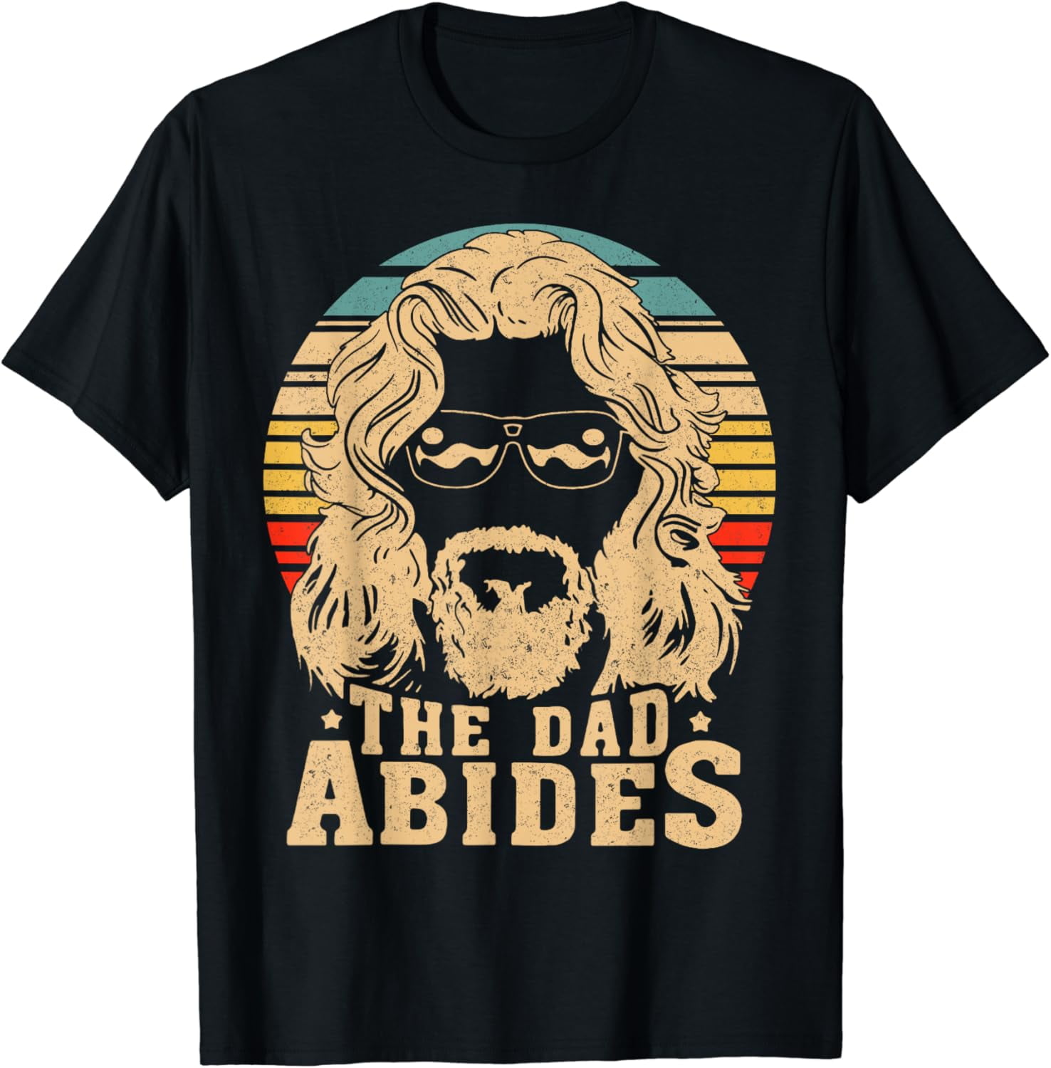 Hot Trending T-Shirt With Vintage Retro The Dad Abides Funny Dad Father ...