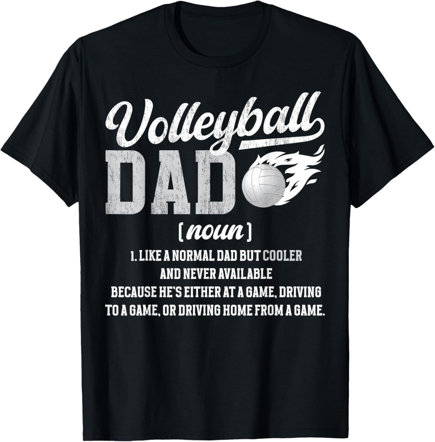 Hot Trending T-Shirt With Volleyball Dad Definition Dad Of A Volleyball ...