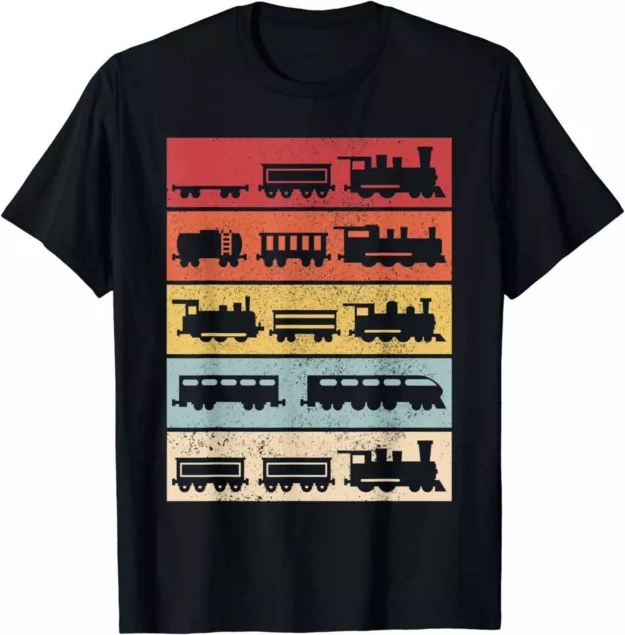 Hot Trending T-Shirt With Wagon Train Model Train Conductor Train Lover ...