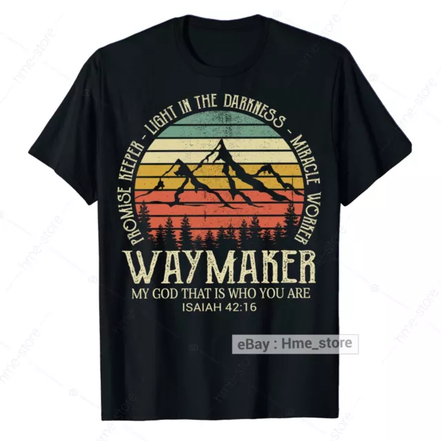 Hot Trending T-Shirt With Waymaker Promise Keeper Miracle Christian T-Shirt Bible Prayer Faith ...