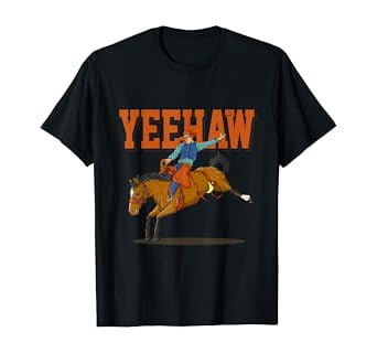 Hot Trending T-Shirt With Yeehaw Horse Riding Shirt Rodeo Cowboy ...