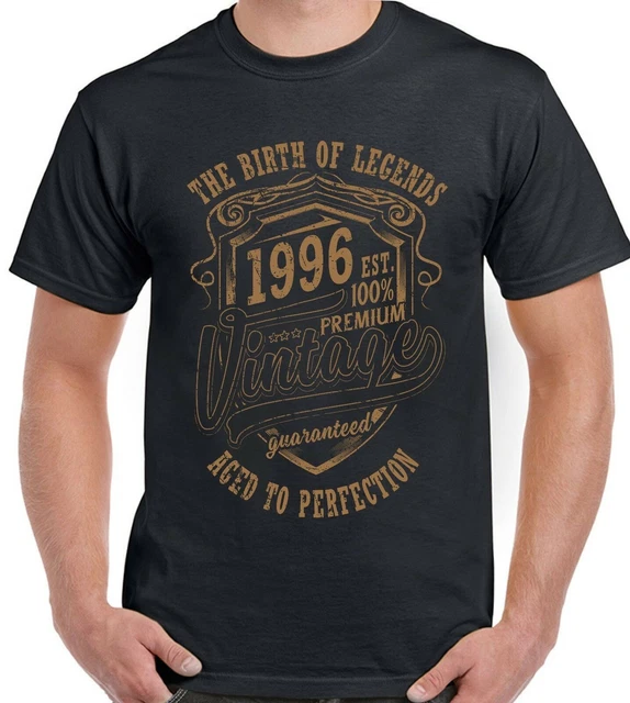 Hot Trending Tee With 29Th Birthday T-Shirt 1996 Mens Womens 29 Year ...