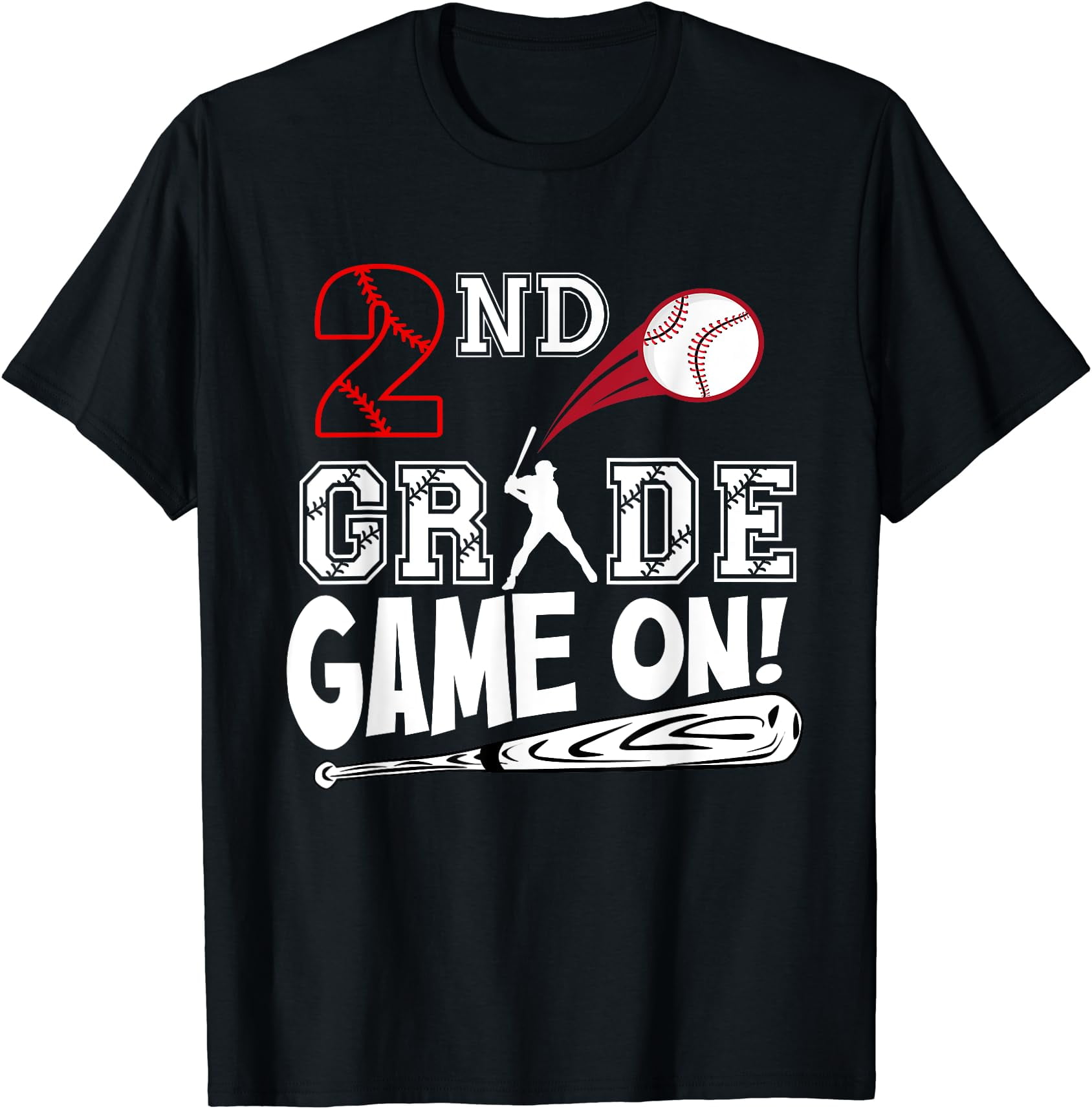 Hot Trending Tee With 2Nd Grade Game On First Day Of School Baseball ...