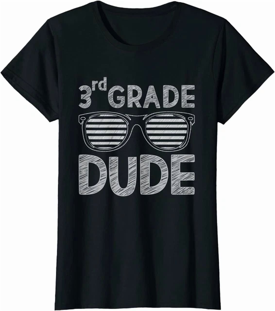 Hot Trending Tee With 3Rd Grade Dude Third Grade Teachers Back To School T-Shirt - Walmart.com