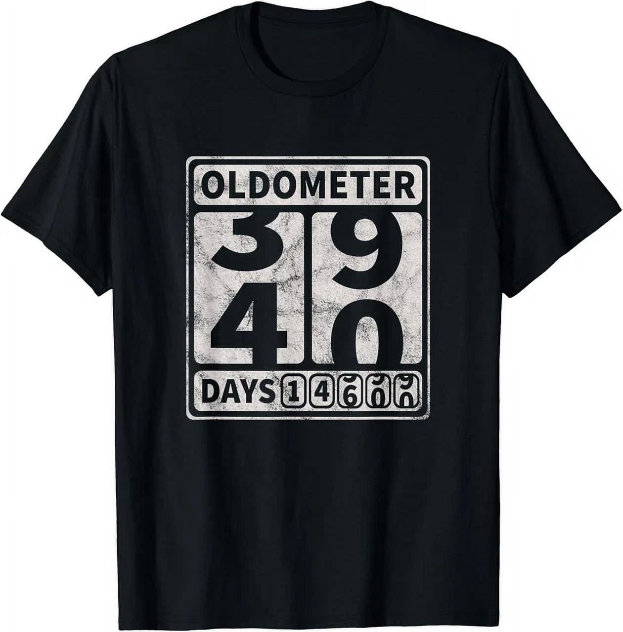 Hot Trending Tee With 40Th Birthday Gift Oldometer 39-40 Gift Unisex T ...