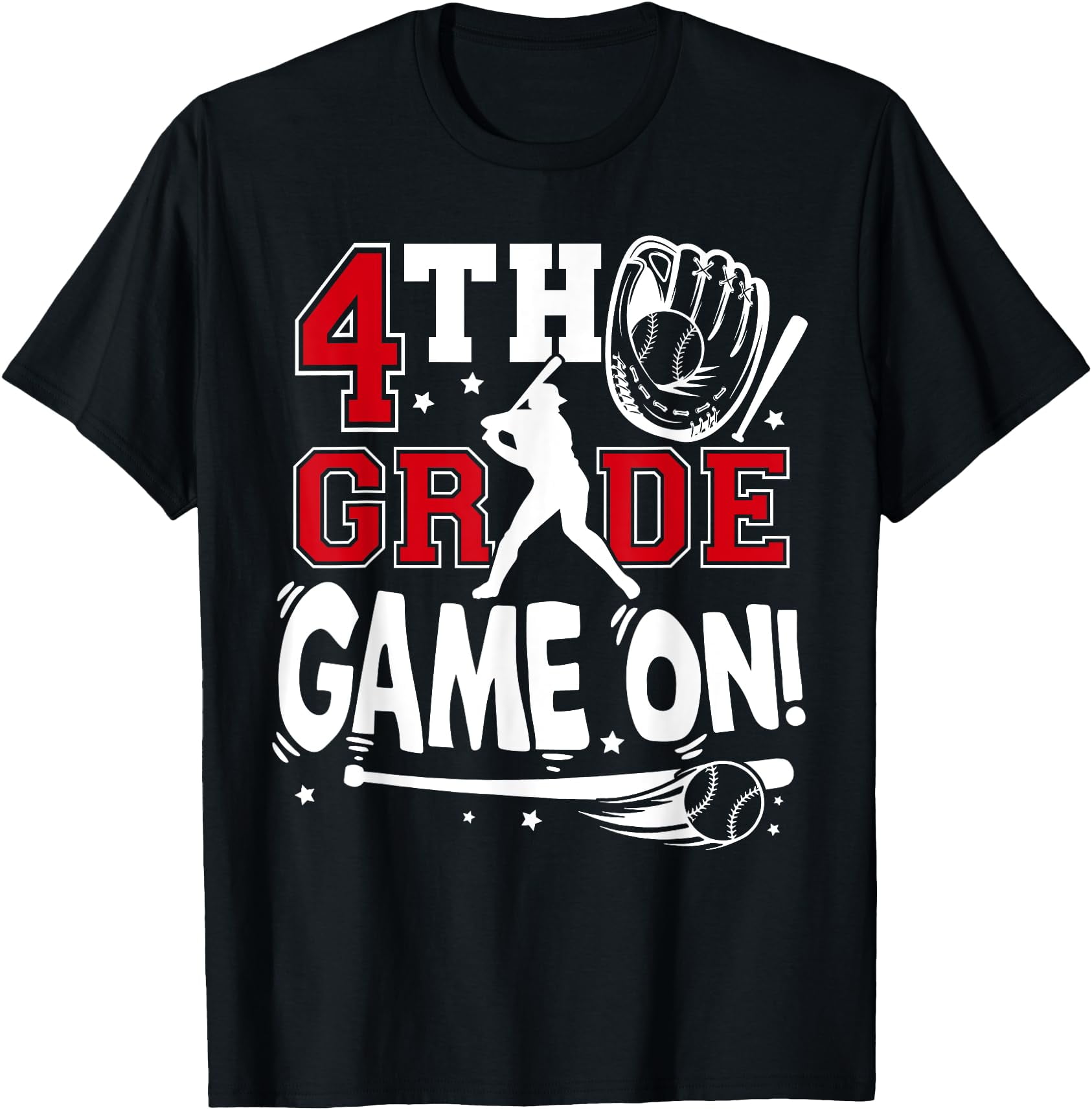 Hot Trending Tee With 4Th Grade Game On First Day Of School Baseball ...