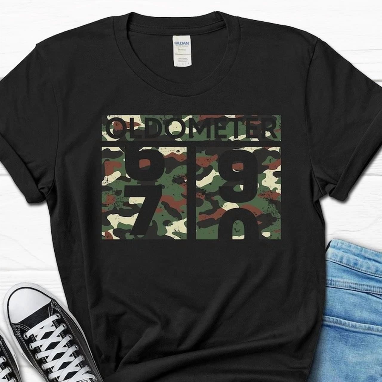 Hot Trending Tee With 70Th Birthday Oldometer Shirt, 70 Year Old T ...