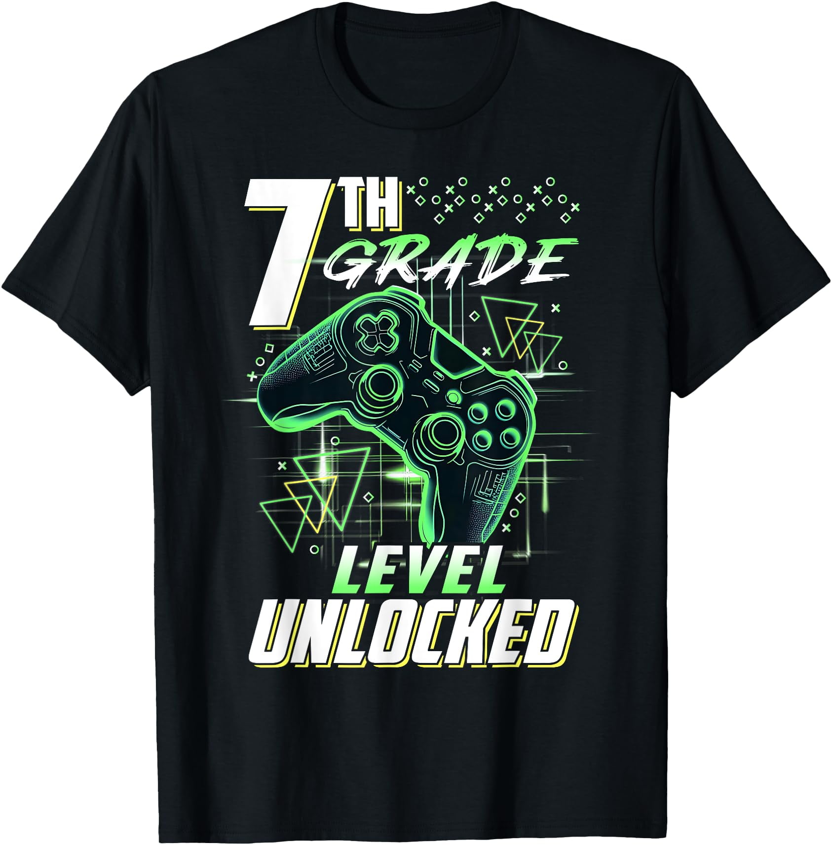 Hot Trending Tee With 7Th Grade Level Unlocked Gamer First Day Of ...